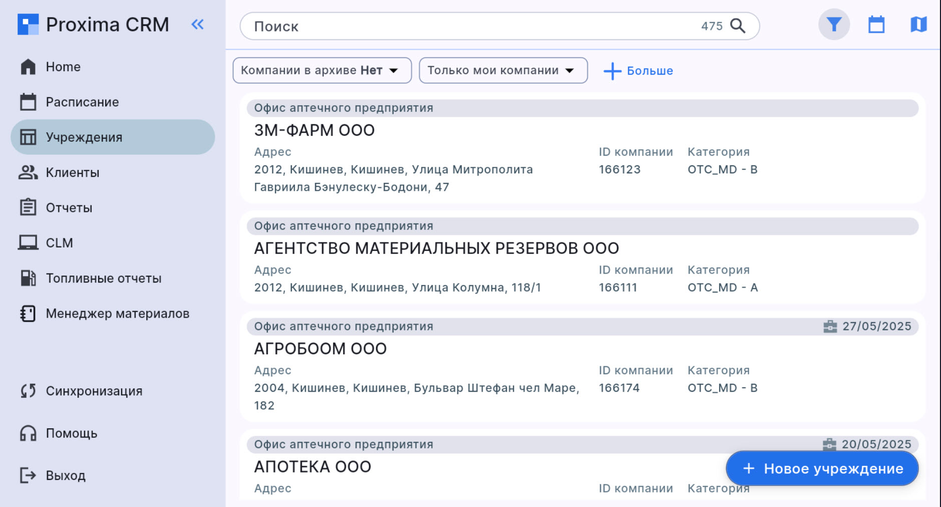 Общая информация – Proxima Research