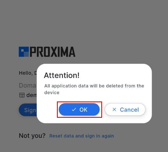 How to reset data – Proxima Research International